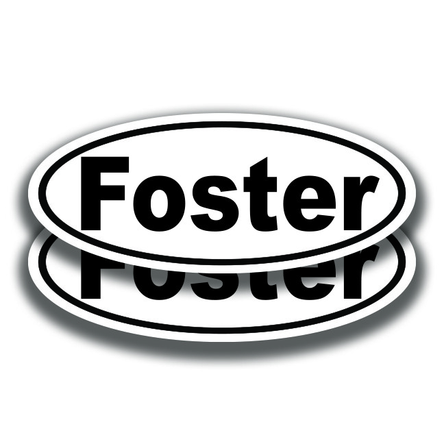 FOSTER NAME DECALs 2 Stickers Bogo Car Truck Bumper Window | eBay