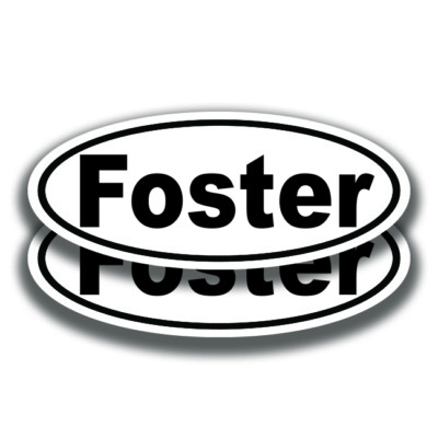 FOSTER NAME DECALs 2 Stickers Bogo Car Truck Bumper Window | eBay
