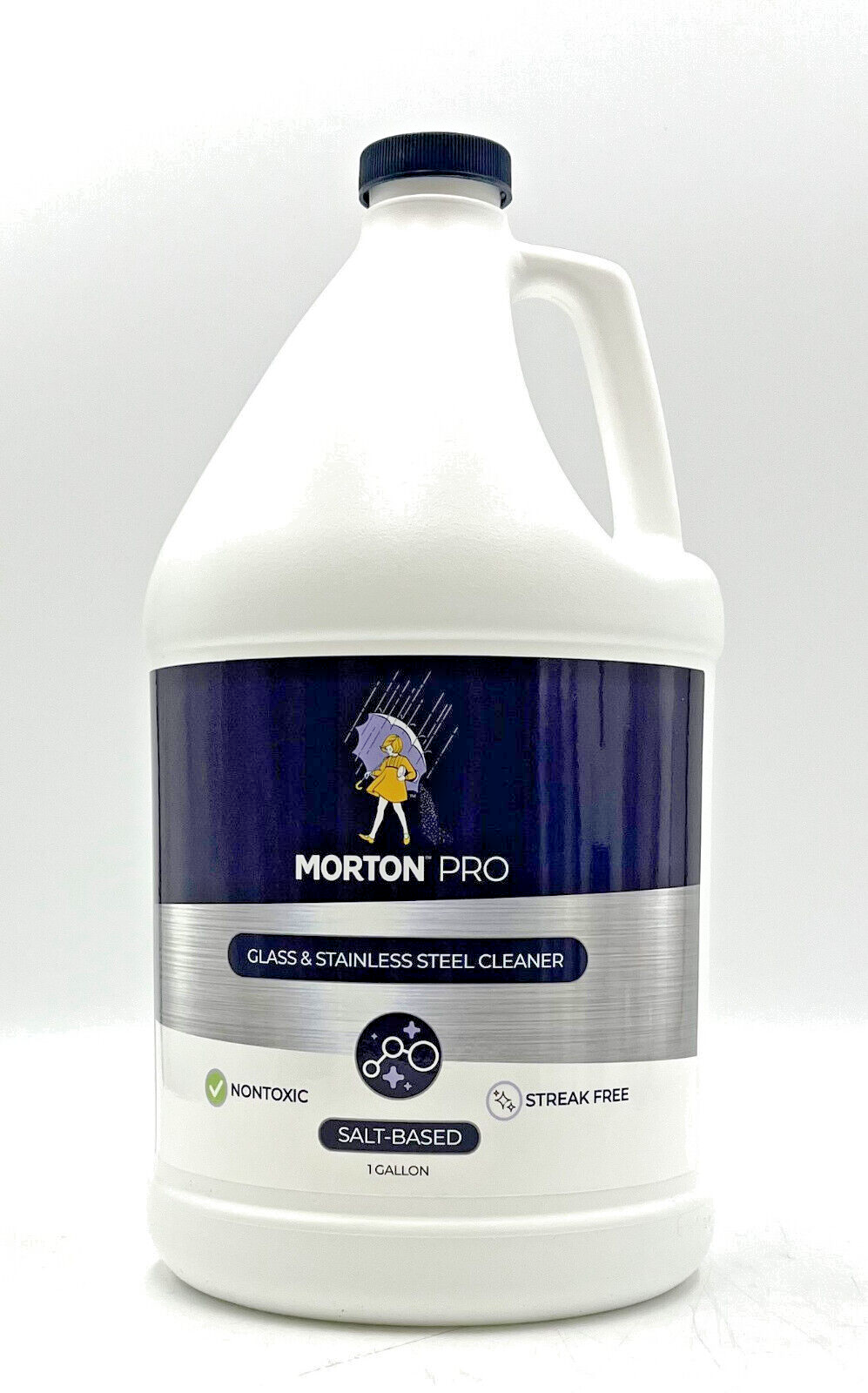 Morton Pro Salt-Based Glass & Stainless Steel Cleaner Nontoxic Streak ...