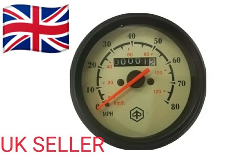 VESPA PX PE P125X P150X P200E 80MPH 120 KM/PH SPEEDOMETER WHITE FACE ...