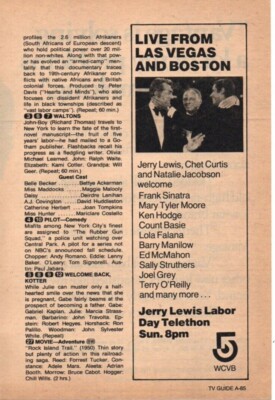 Dean Martin Jerry Lewis Labor Day Telethon 1977 Picture Print Ad ...