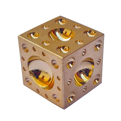 Brass Doming Block 2" x 2" x 2" Dapping -Jewelry Forming Tool | eBay