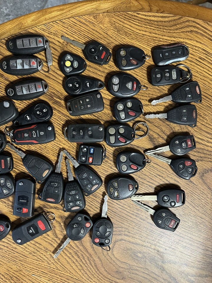 DEALER LOCKSMITH LOT OF 46 REMOTE SMART KEY FOB USED KEY FOB LOT #2 | eBay