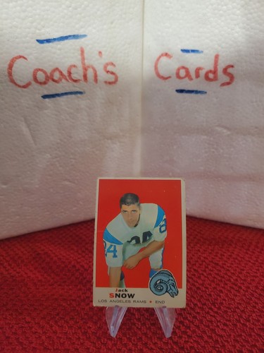 1969 Topps NFL Jack Snow #256 Los Angeles Rams | eBay