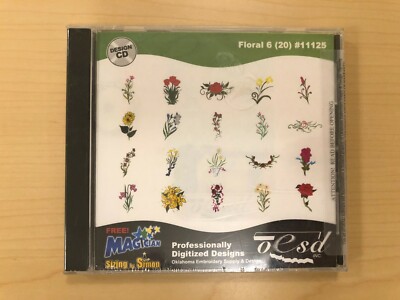 OESD Embroidery Design Pack #11125 Floral 6 - Multi-Format CD | eBay