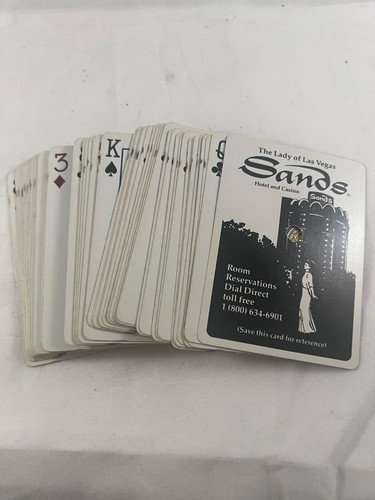 Sands Casino Playing Cards Bee Cambric Finish **USED** | eBay