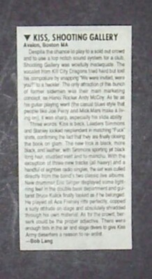 Kiss Revenge Era w/ Shooting Gallery Avalon Club Boston MA 1992 Concert ...