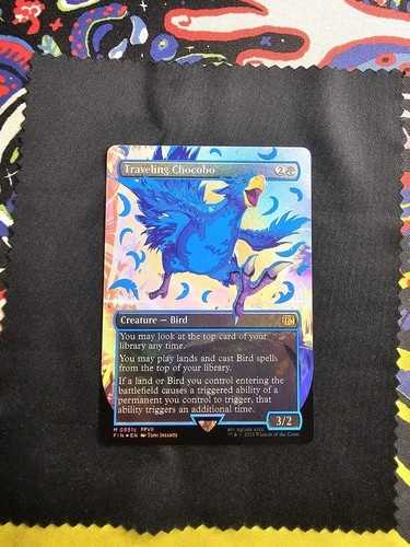Traveling Chocobo (Borderless) (Neon Ink Blue) Final Fantasy Foil | eBay