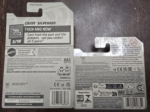 Hot Wheels 2024 Chevy Silverado Blue HW Then And Now 3/10 Long & Short ...