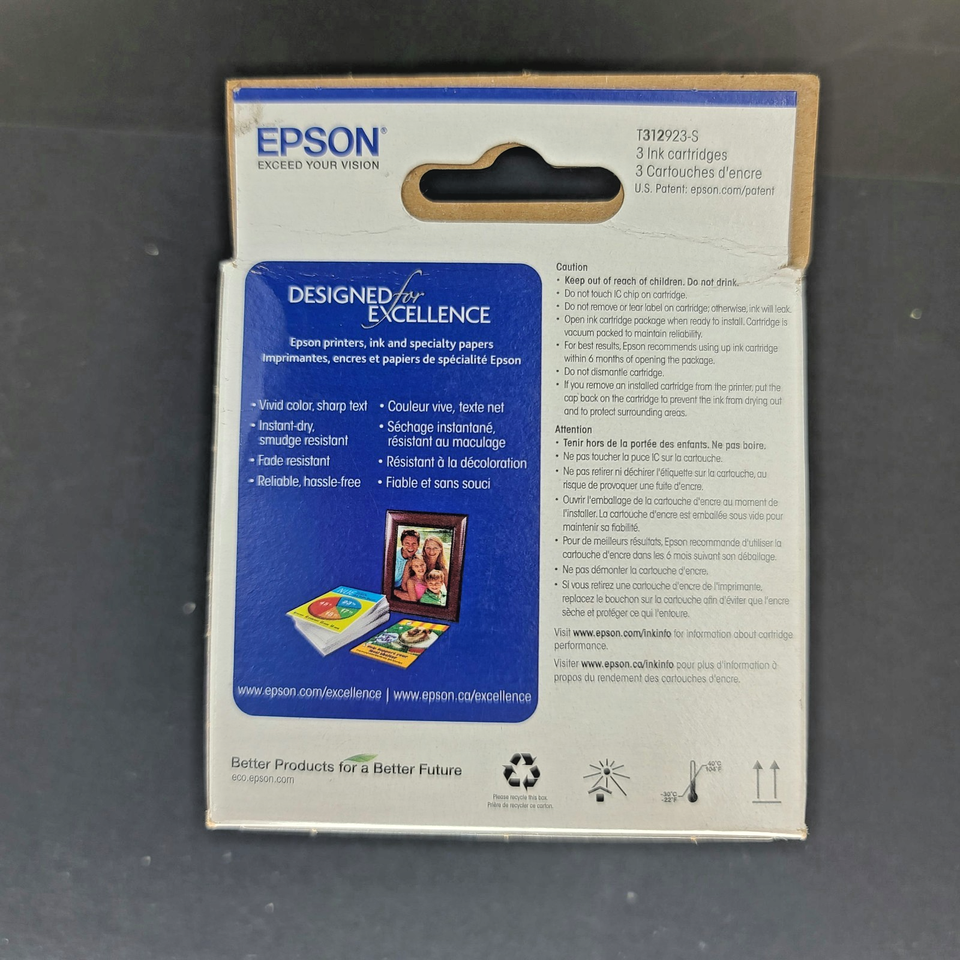 Sealed Epson Claria Photo HD T312 Original Ink Cartridge 3-Pack | eBay