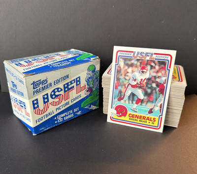 1984 Topps USFL Football Premier Edition Near Complete Partial Set 129/ ...