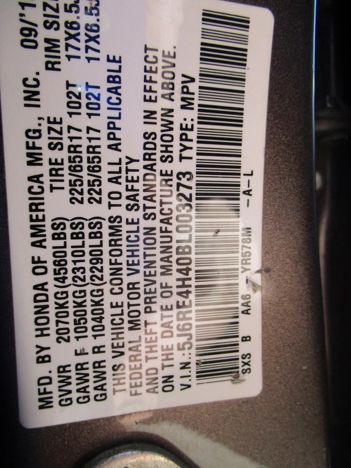 Engine 2.4L VIN E 5th Digit Fits 10-11 CR-V 29396703 | eBay