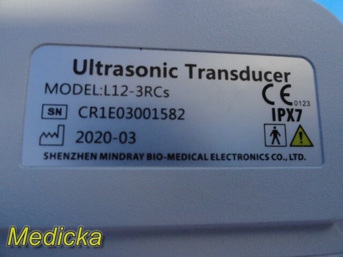 2020 Shenzhen Mindray L12-3RCS Linear Array Ultrasound Transducer Probe ...