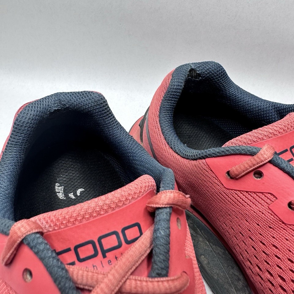 Topo Athletic Womens Ultraventure 3 Red Running Shoes Sneakers Size 9.5 ...