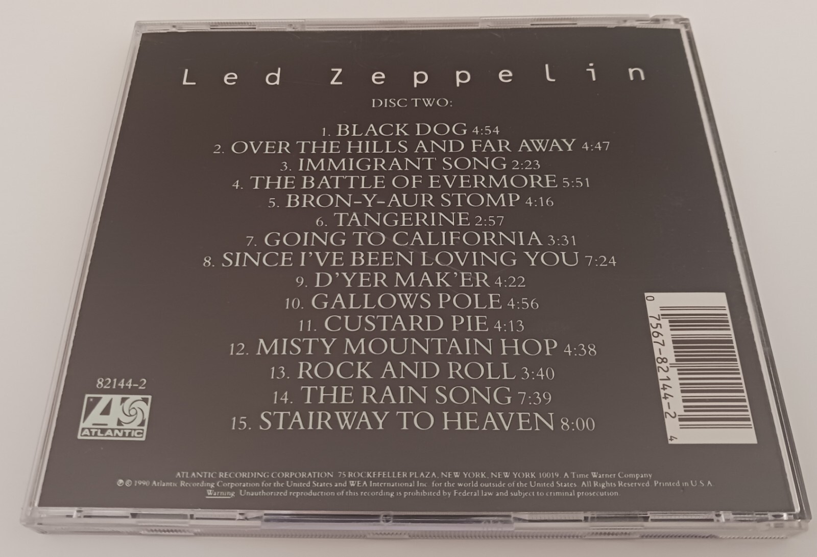 LED ZEPPELIN - [4-CD BOX SET/1990/ATLANTIC/36-PAGE BOOKLET] *CD'S ARE ...