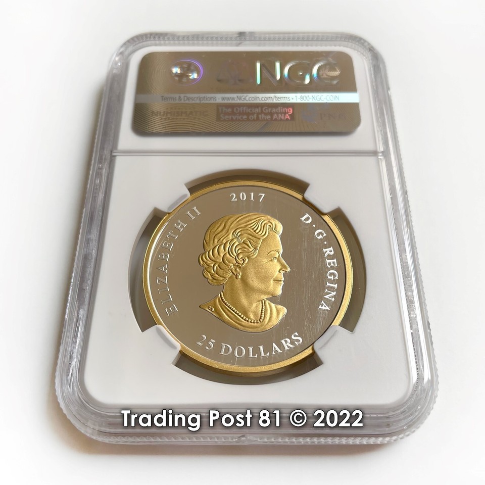 2017 CANADA - Great Seal of Canada Gilt Silver Coin - ER - NGC Proof 69 ...