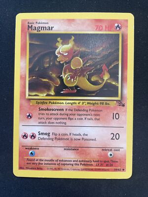 Pokemon Card- Magmar 39/62 Fossil Uncommon Card - NM - .99 Combined ...