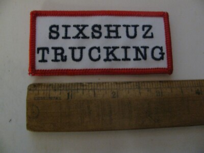 SIXSHUZ Trucking Truck Driver Transport Patch Sew On 3.25” NOS New Free ...