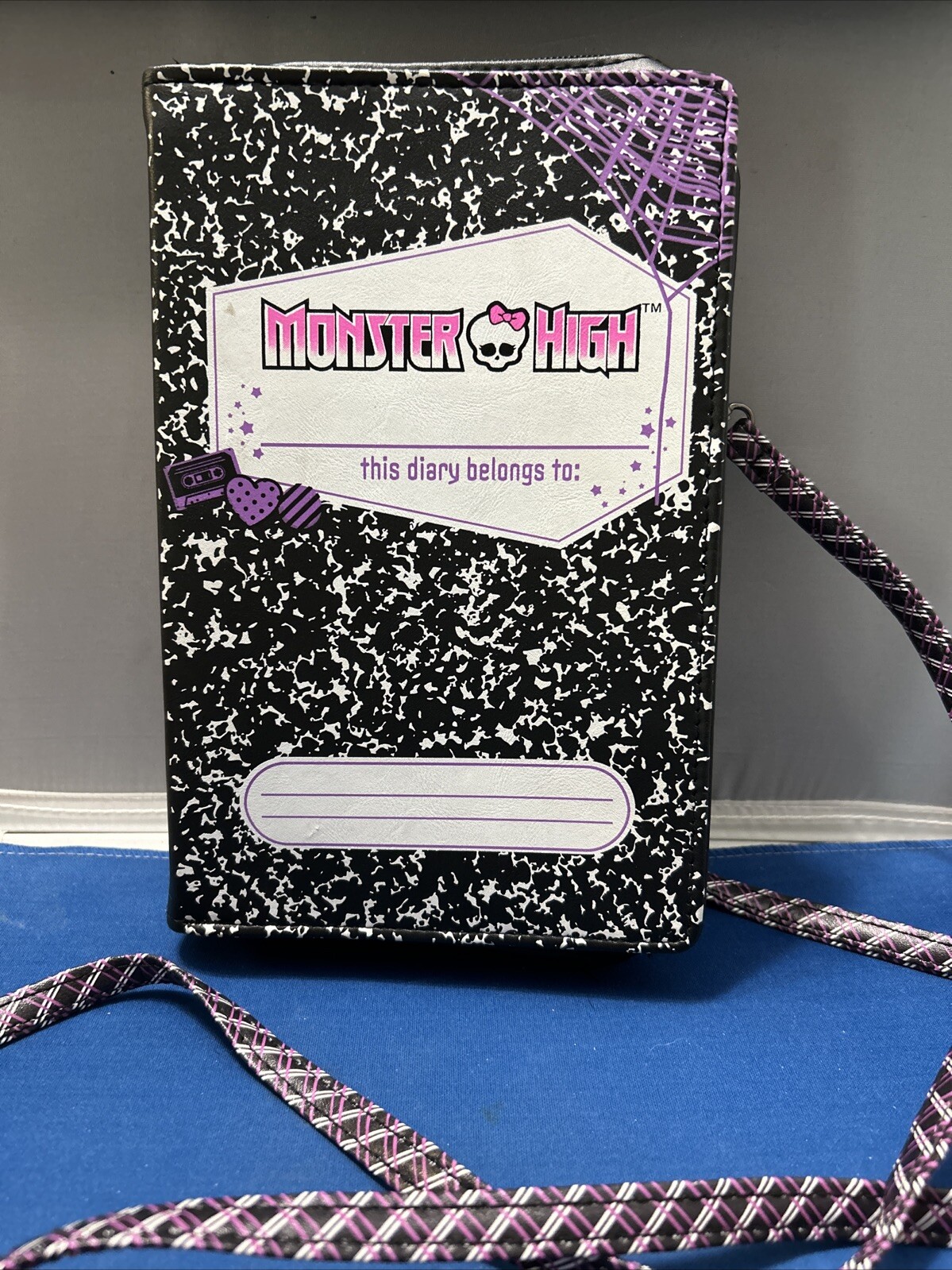 Monster High Diary School Book Crossbody Bag Purse - Gem
