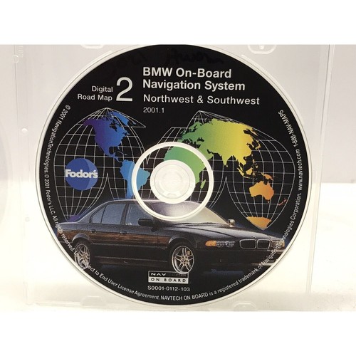 2001 BMW 2001.1 NAVTECH NAVIGATION SYSTEM MAP DVD CD NORTHWEST ...