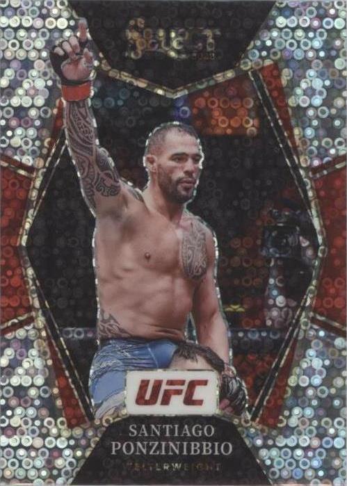 2022 Panini Select UFC - Premier Level Santiago Ponzinibbio #104 Disco ...