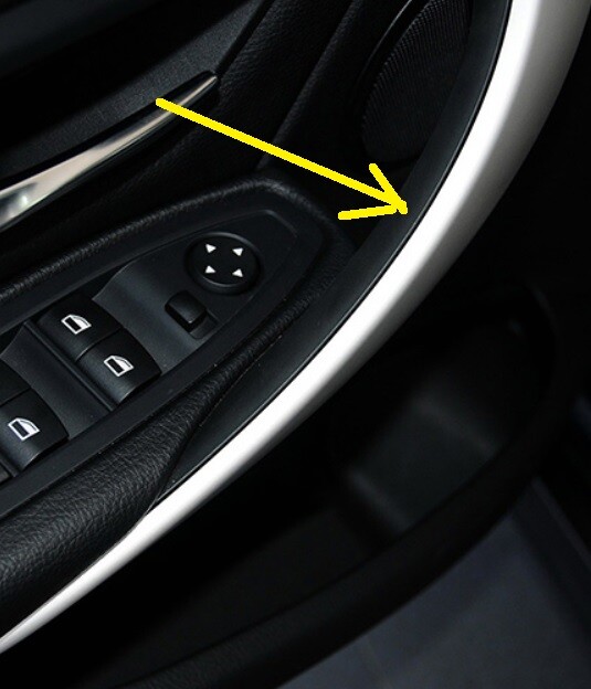 2x Door Inner Handle Pull Carrier Matte Black Cover for BMW 3 F30 F80 4 ...