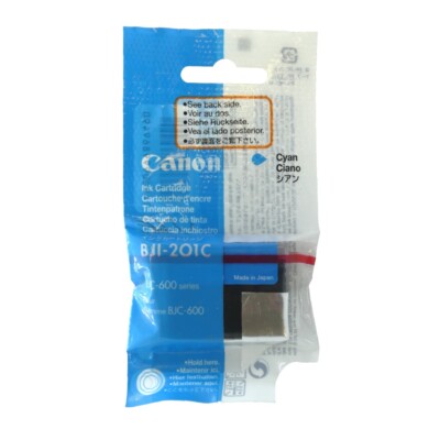 Original Canon Cartouches Couleur BJI-201 Cyan pour Bjc 600 610 620 | eBay