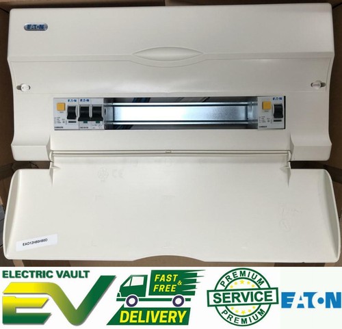 Eaton MEM 12W VAR Split Dual RCD Moulded Consumer Unit 1x80A 1x80A ...