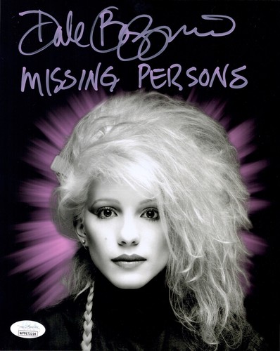 DALE BOZZIO Signed 8x10 Photo MISSING PERSONS Lead Singer Autograph JSA ...