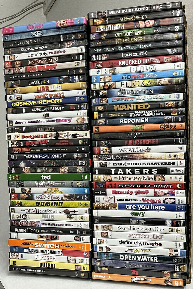 Used DVD Bulk Movie Lot of 75+ | Wholesale Mix | Assorted Titles ...