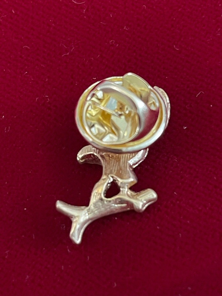 Detailed 3D Eagle On Branch Gold Tone Tie Lapel Pin Bird Patriotic USA ...