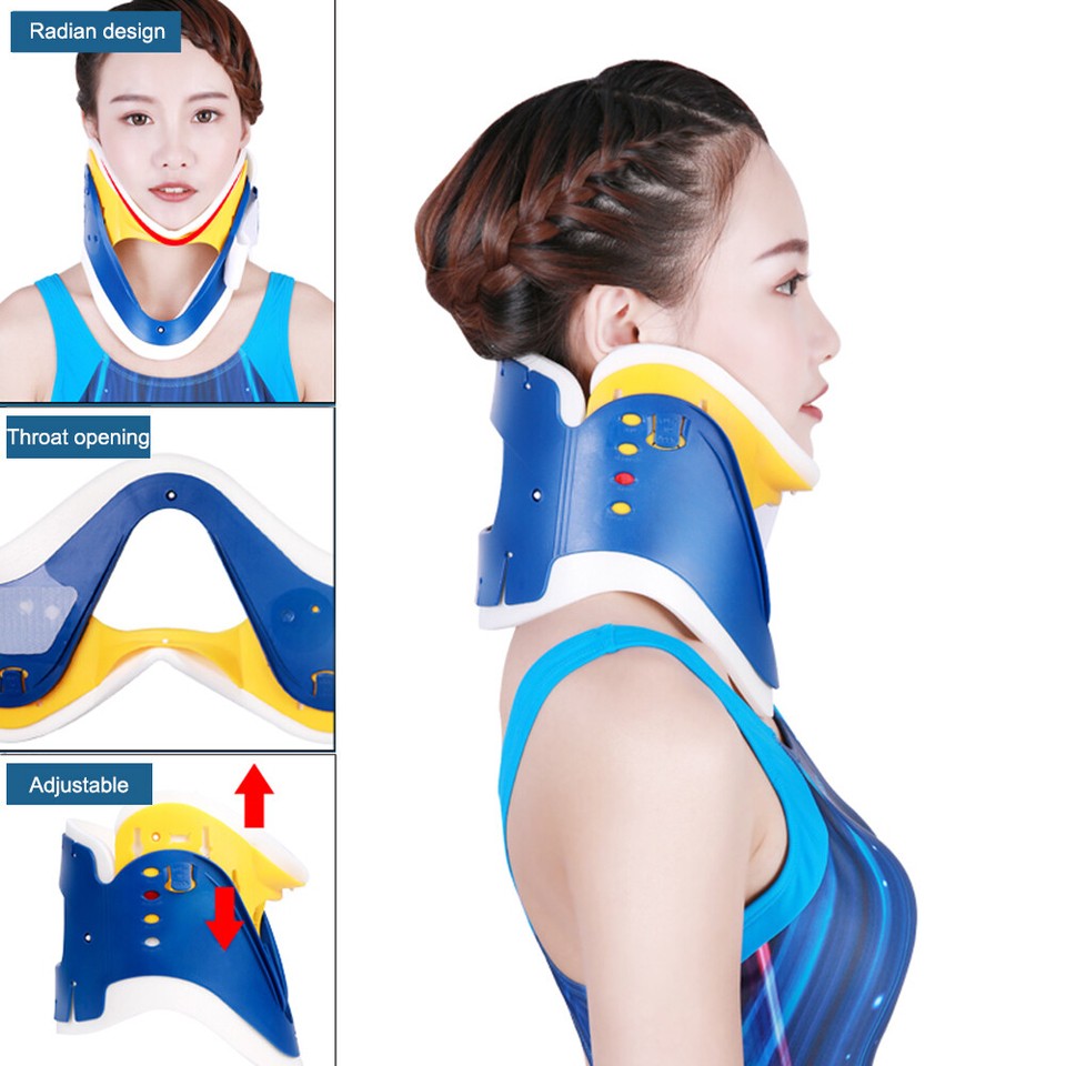 Medical Neck Collar Cervical Traction Device Support Brace Adjustable ...
