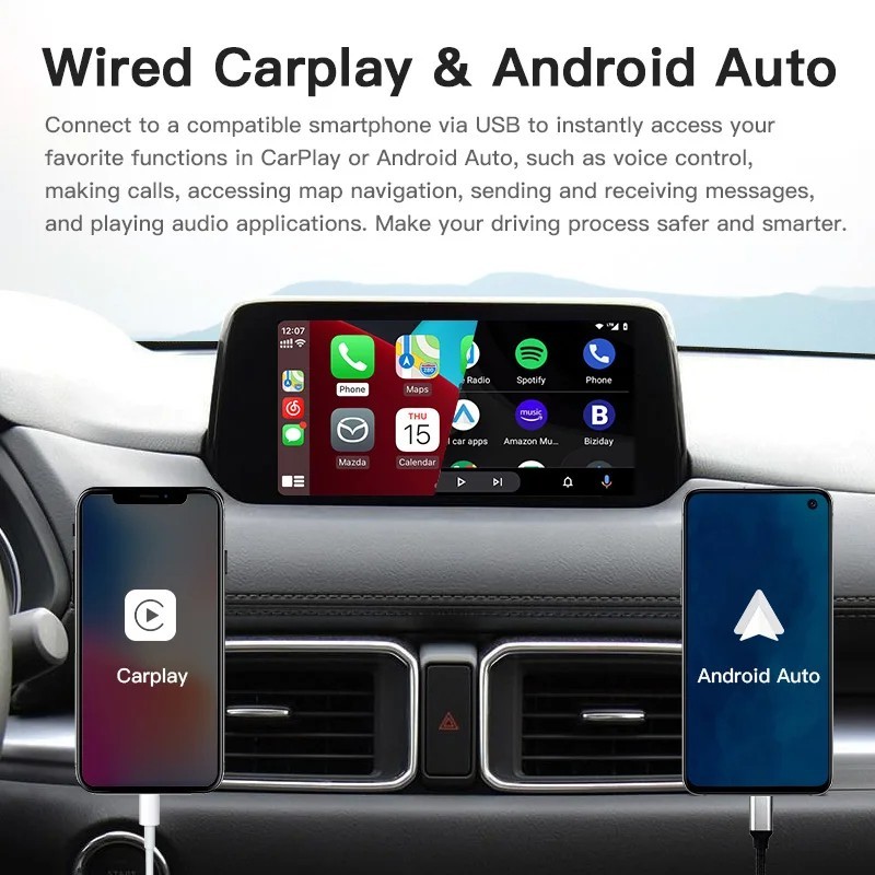 Mazda WIRELESS Android Auto Kit Apple Carplay CX5 CX3 CX9 MX5 Mazda 6 ...