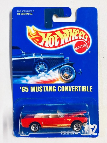 Hot Wheels - '65 Mustang Convertible #162 - Red/5 Spoke Wheel - 1991 ...