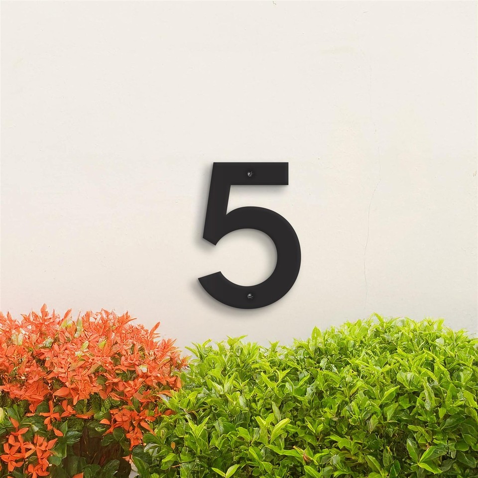 12 inch Individual House Numbers in Black - Large House Number | eBay