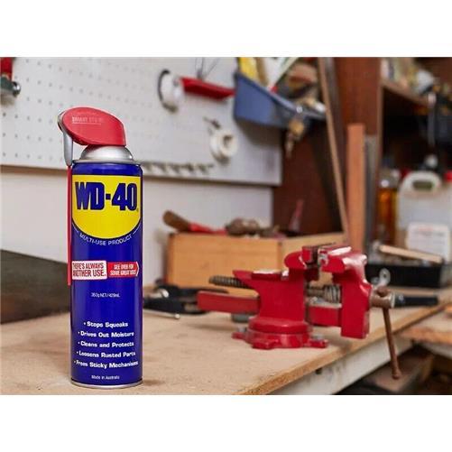 WD-40 350g Lubricant Aerosol Spray Can Smart Straw Rust Corrosion ...