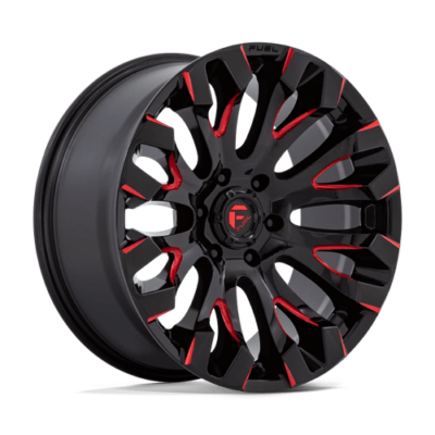 Fuel 1PC D829 QUAKE 20X9 6X135 1 87.10 GLOSS BLACK MILLED RED TINT ...