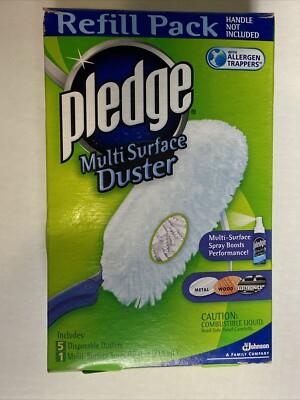 PLEDGE Multi Surface DUSTER Refill pack 5 Dusters & 1 Multi-Surface ...