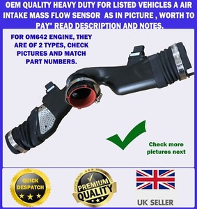 FOR MERCEDES BENZ (TWO TYPES ) OM642 AIR INTAKE MASS AIR FLOW SENSOR ...