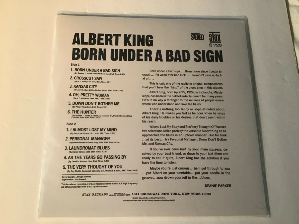 Albert King Born Under A Bad Sign