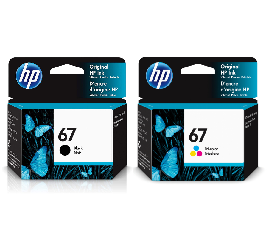 Original HP67 Black HP 67 Tri-color Ink Cartridge ENVY 6055/6455 Pro ...