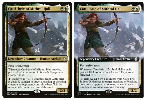 MTG CMD: Adv. i/t Forgotten Realms AFC Catti-brie of Mithral Hall MINT ...
