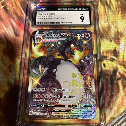 Pokemon CHARIZARD VMAX SV107/SV122 SHINING FATES SWSH Cgc 9 | eBay
