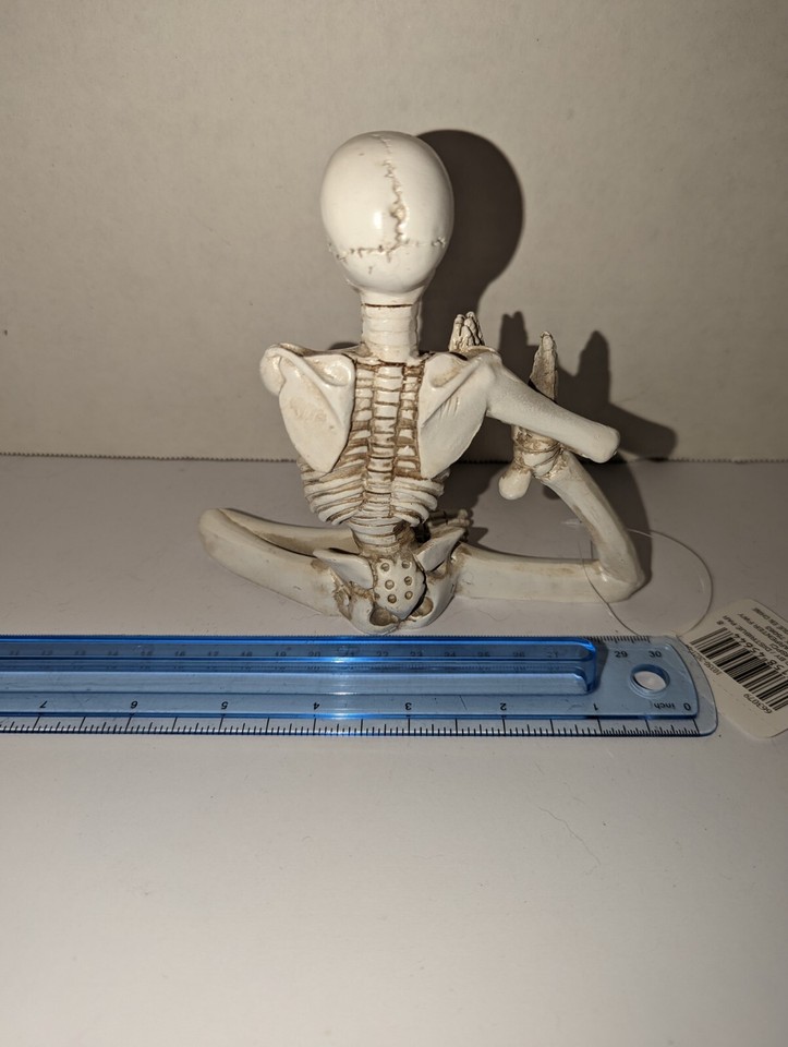 Ashland Yoga Stretching Pose Zen Skeleton Figurine Statue Halloween ...