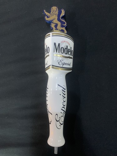 Modelo Especial Cerveza Gold Lion Beer Tap Handle 13” Tall Excellent ...