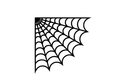Corner Spider Web Vinyl Decal Halloween Horror Laptop Sticker ...