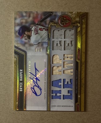 2020 Triple Threads Baseball Bryce Harper Nationals Autograph Relic ...