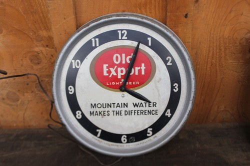 Vintage Old Export Light Beer Clock Sign Cumberland Brewing | eBay