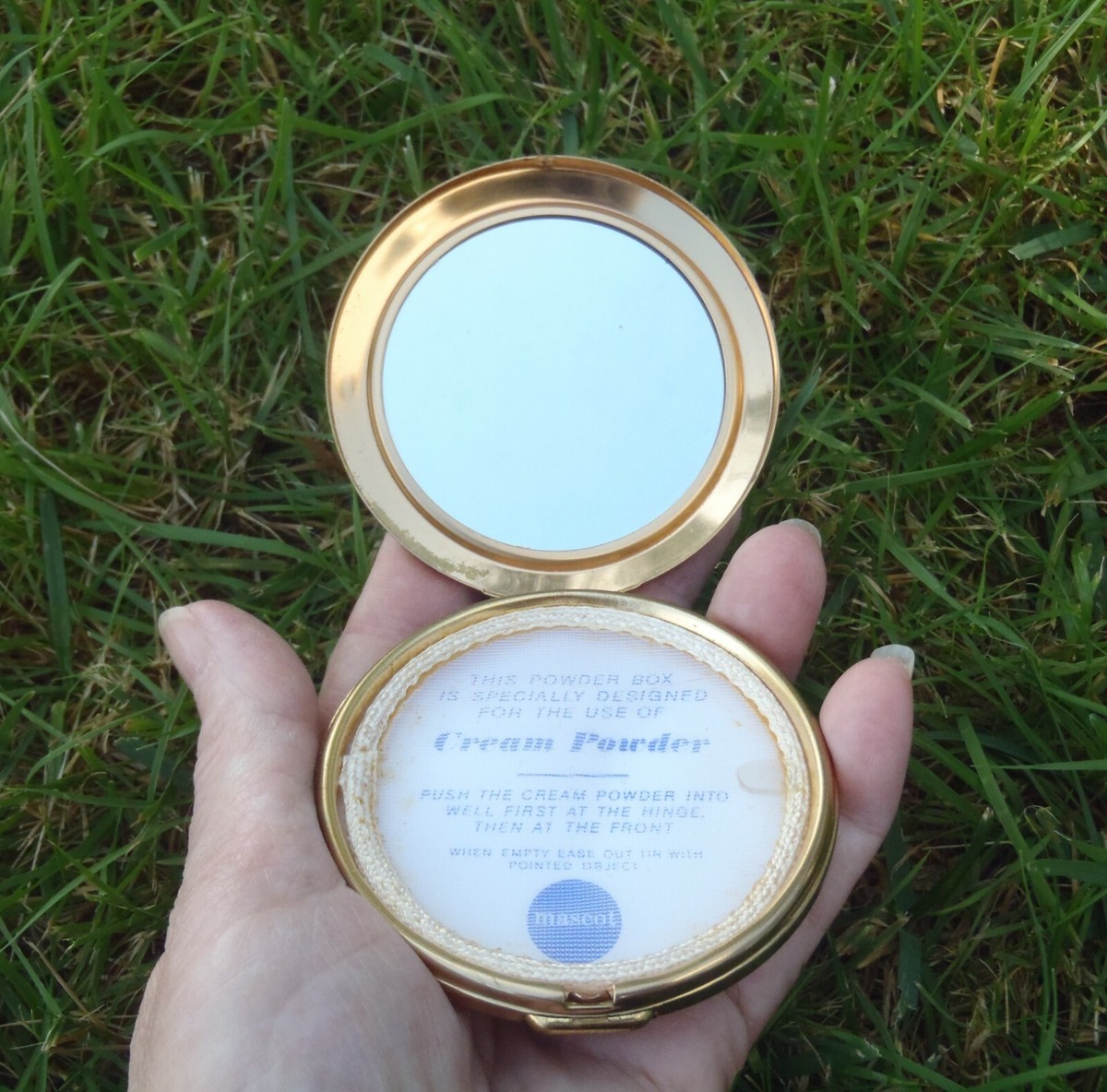 Vintage Mascot Hand Painted Powder Compact Ebay