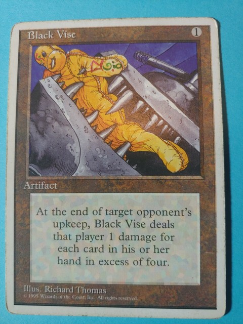 MTG Black Vise Alternate 4th Edition Regular Uncommon for sale online ...